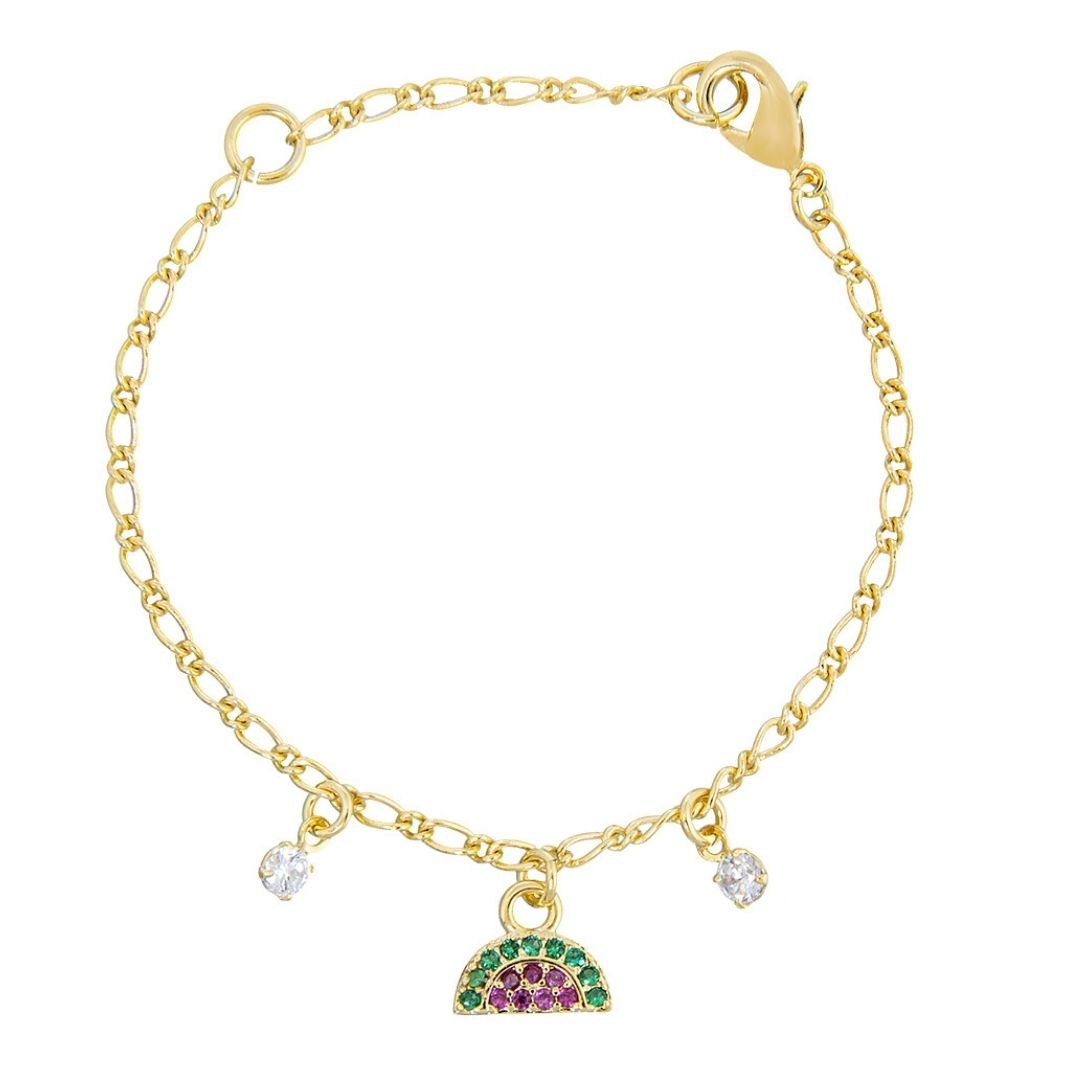 Jukkê - Atacado em Semijoia Infantil - PULSEIRA BEBÊ MELANCIA CRAVEJADA ...